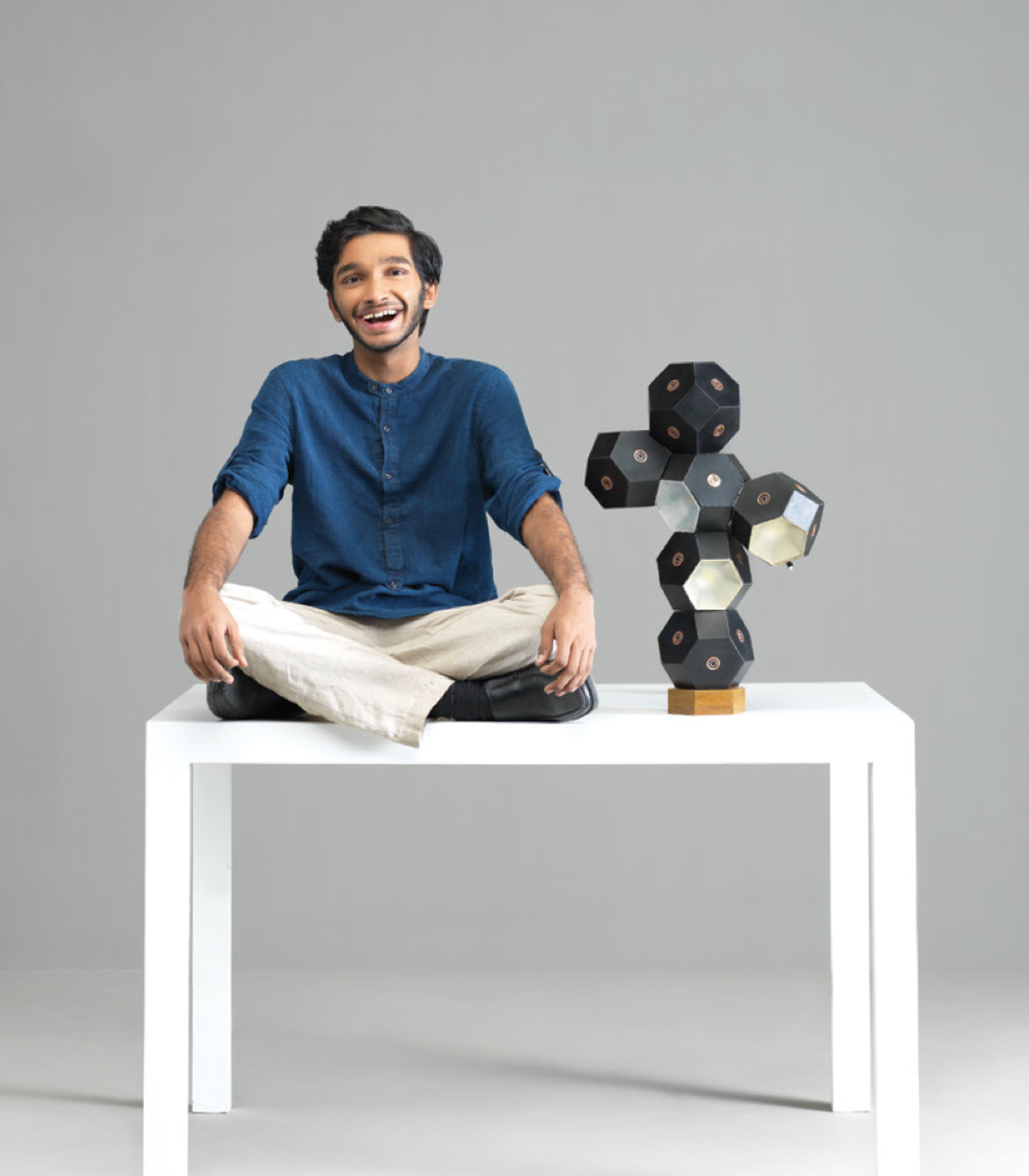 Karthic Rathinam crafts DIY furniture, sculptures, and decor from cardboard - The Hindu